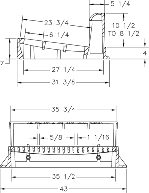 USF 5181 Frame, 6003 Grate & Hood | Green Hat Supply