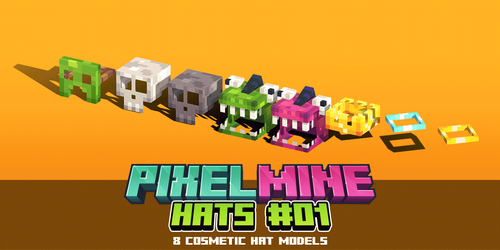 Cosmetic Hat Models 1 | Pixel Mine
