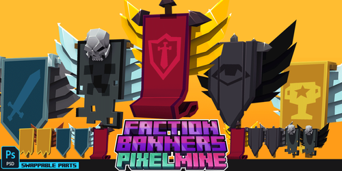 Faction Banner Icons | Pixel Mine