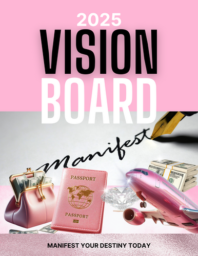 2025 Manifest Vision Board Planner | Mishaun Jackson