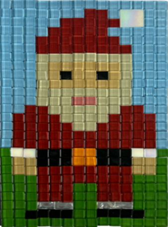 Santa Mosaic Kit | Axess Glass Products