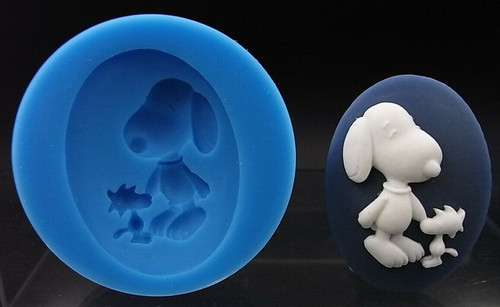 DIY Handmade Snoopy and Woodstock Silicone Mold | K.F. Cameo Workshop