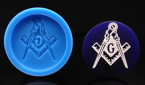 Handmade Masonic Symbol Silicone Cameo Mold | K.F. Cameo Workshop