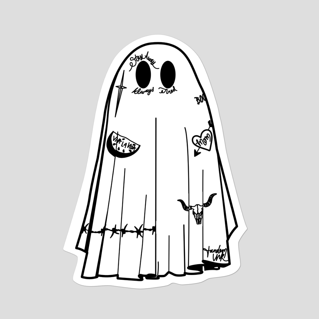 Ghost Malone Sticker | TandemInk