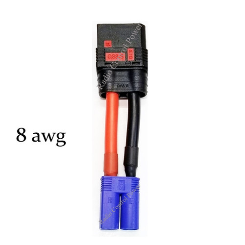 QS8 Female to EC5/IC5 Male Single 8 awg | Radio Control Power
