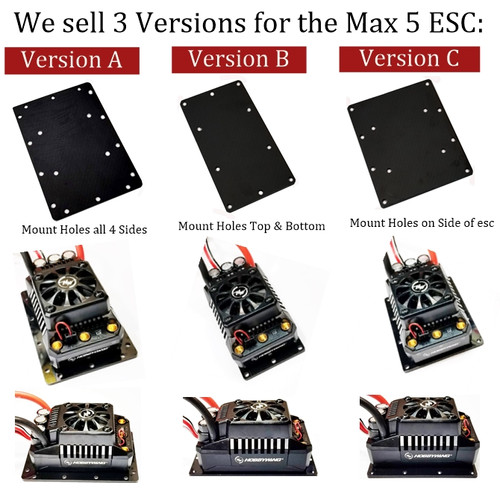 Hobbywing Max 5 G1 & G2 ESC Base Mount Plate | Radio Control Power