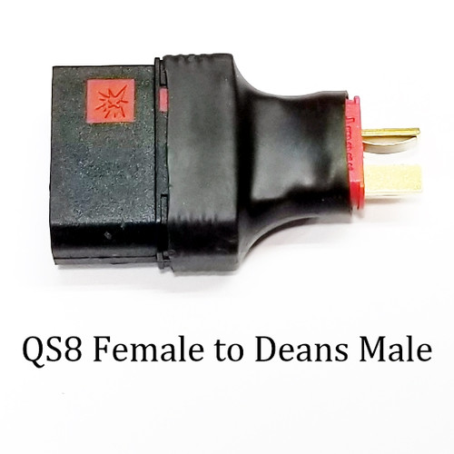 QS8 Female to Deans Male No Wire 10 awg | Radio Control Power