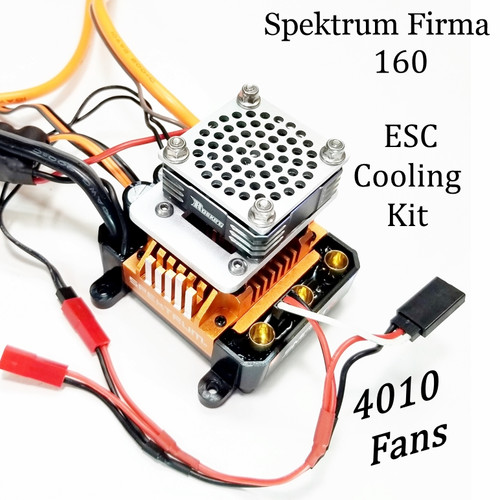 RCP Xtreme Cool Spektrum Firma 160 esc Cooling Fan System with 4010 Fan ...
