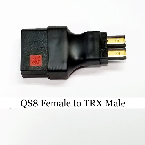 QS8 Female to TRX Male No Wire 10 awg | Radio Control Power
