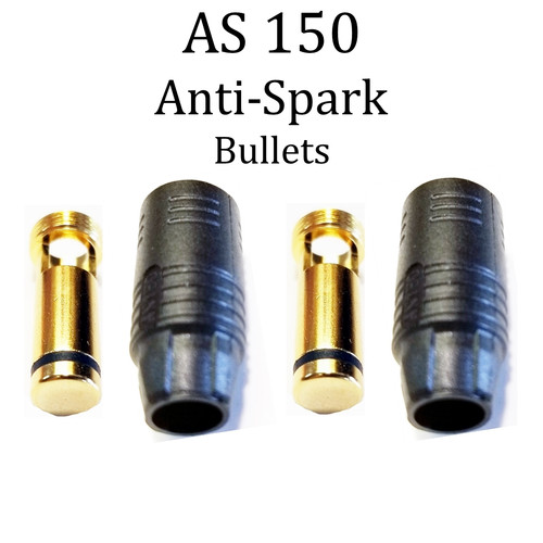RCP AS150 Connectors (2) Male Anti-Spark Connectors/Bullets 7mm | Radio ...