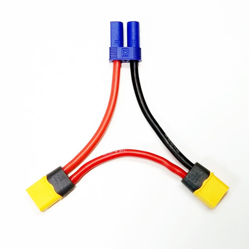 EC5/IC5 to XT60 Batteries Series Harness 12 awg | Radio Control Power