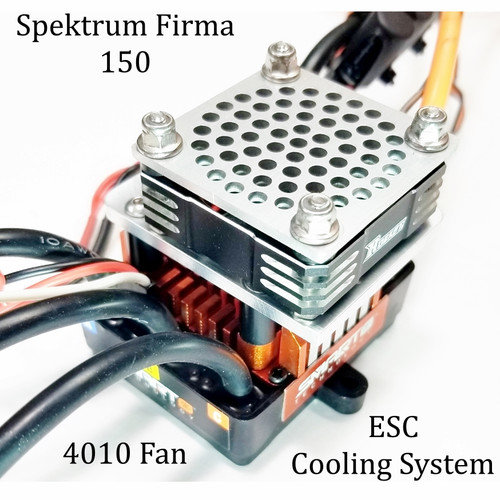 RCP Xtreme Cool Spektrum Firma 150 esc Cooling Fan System with 4010 Fan ...