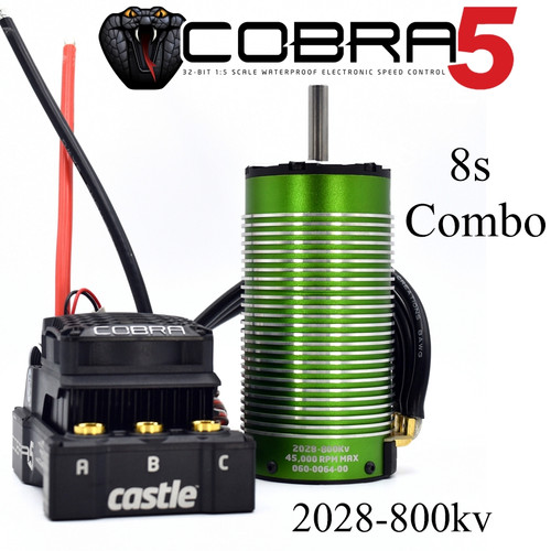 Castle Cobra 5 ESC & 2028-800kv Motor Combo RTR Options | Radio Control ...