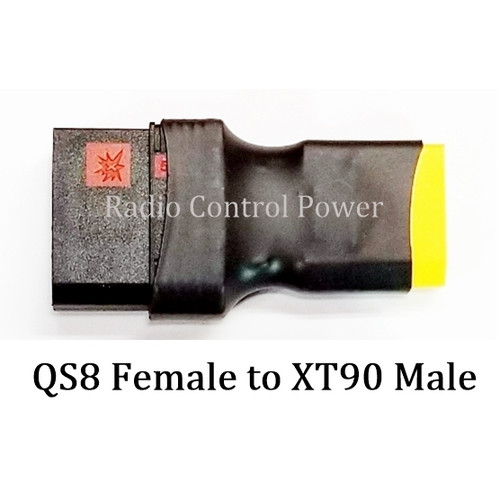 QS8 Female to XT90 Male No Wire | Radio Control Power