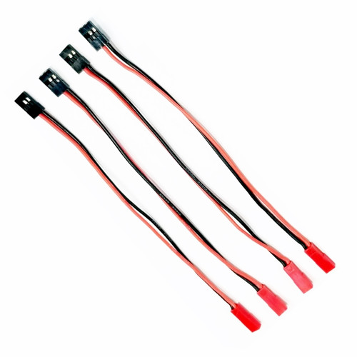 6" JR Male TO JST Female Adapter Cables Plug into receivers 22 awg ...