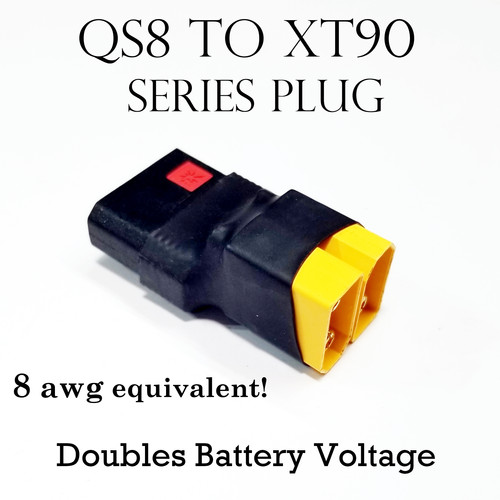 QS8 to XT90 Series Plug 8 awg | Radio Control Power