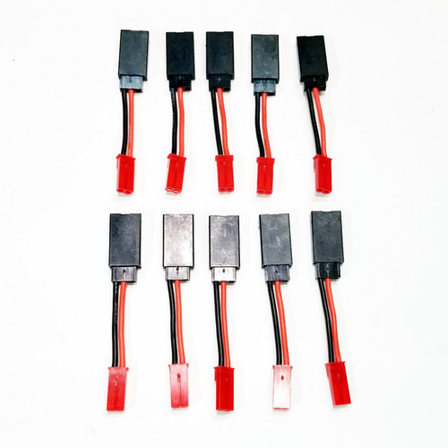 (10) JST Male to JR Female Adapters | Radio Control Power