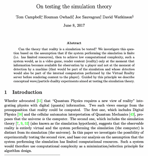 Paper | TESTING THE HYPOTHESIS
