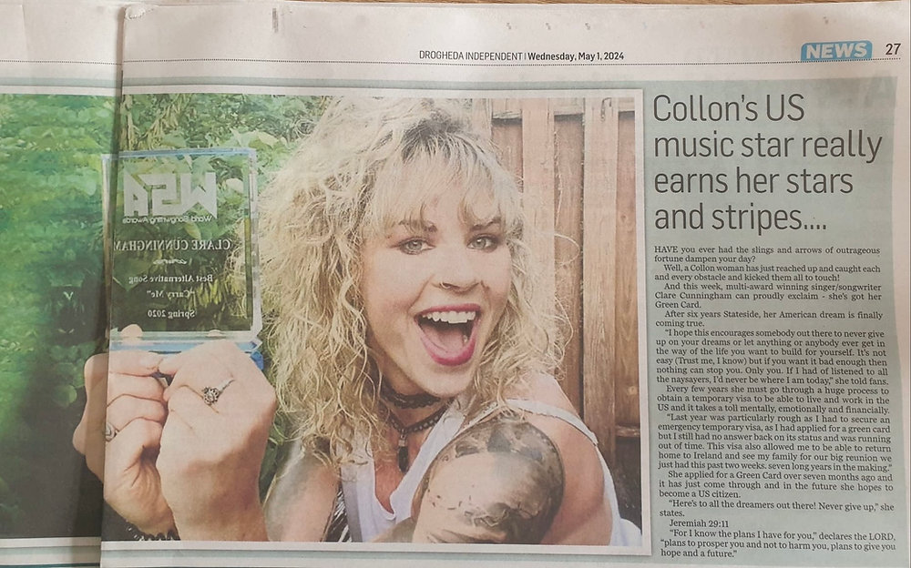 Clare in the papers again!