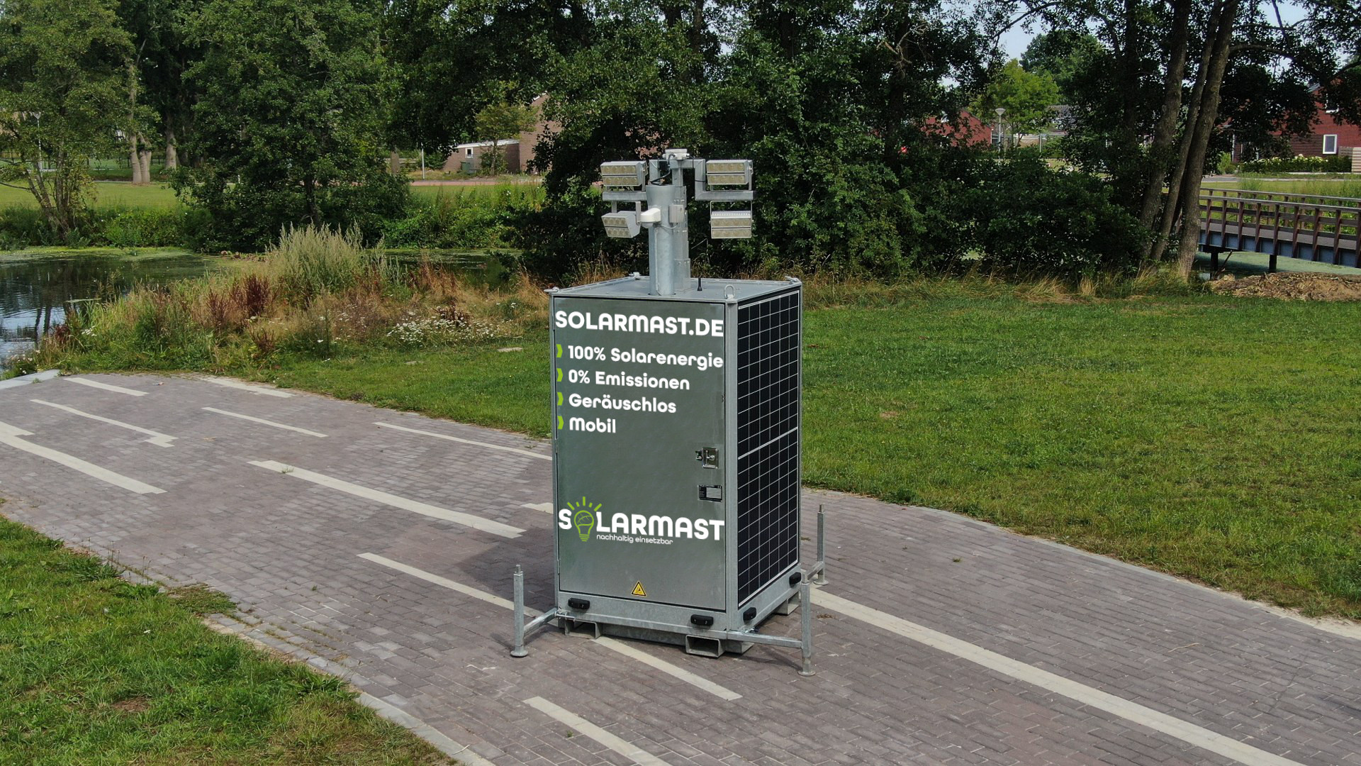 Solarmast solarbetriebene Lichtmasten und Straßenbeleuchtung."Entdecke ...