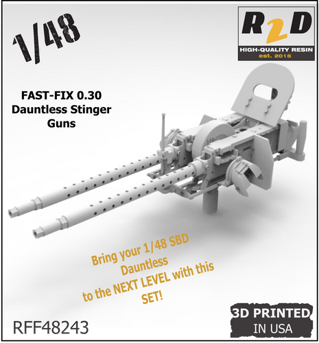 R2D 1/48 SBD Dauntless / Helldiver 0.30 MG Stinger Gun Upgrade RFF48243 ...