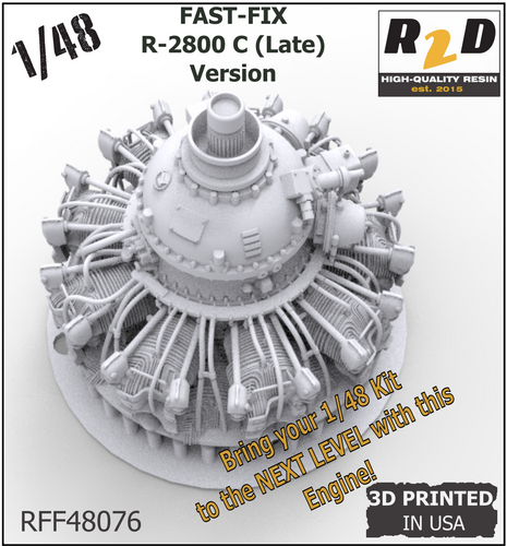 1/48 FAST-FIX R-2800 C (Late Version) NEW Tooling RFF48076 | RESIN2detail