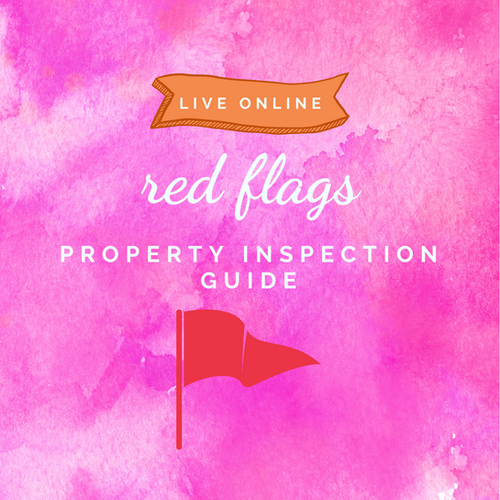 "Red Flags" Property Inspection Guide (Live Online) | Jan Secor