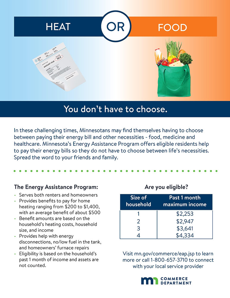 Minnesota Energy Assistance Program - New COVID-19 based eligibility