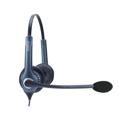 Jabra GN2000 Quick Disconnect (QD) Wired Duo Wideband Frequency Headset ...