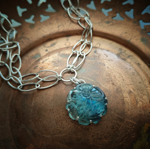 Carved Fluorite Flower | riverdragondesigns