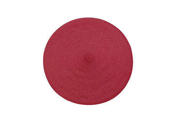 Circular ribbed placemat red | Bella Jo