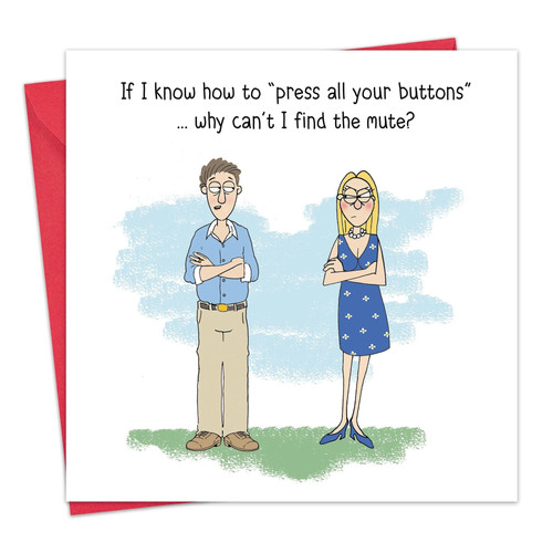 Humour Card Mute Button | Bella Jo