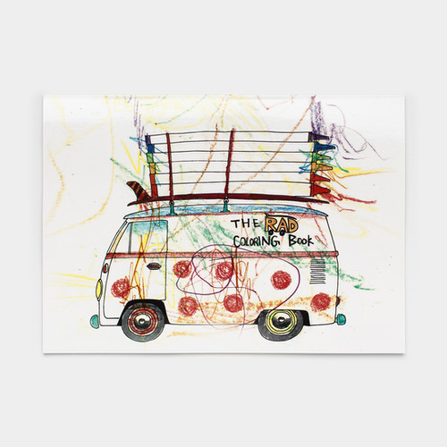 Rad Cars With Rad Surfboards Coloring Book | radcars