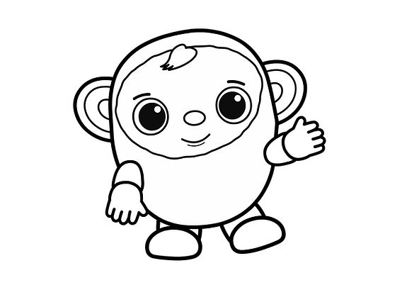 baby tv characters coloring pages for children