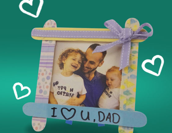 Craft Stick Picture Frame