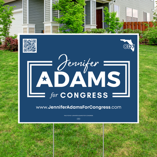 Yard Sign | Adams for Congress
