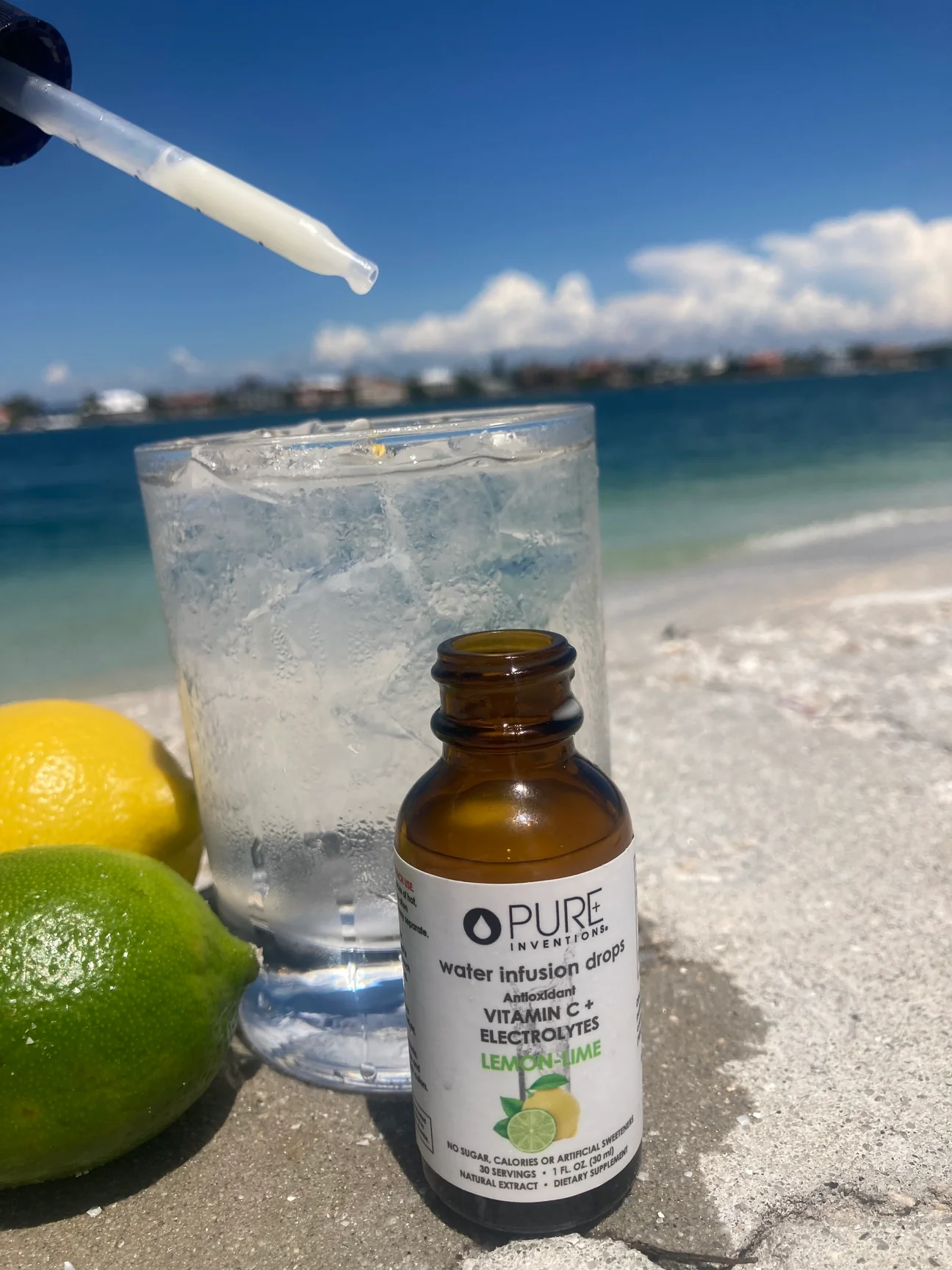 Pure Inventions Electrolytes + Vitamin C Lemon-Lime - 30 servings | T ...