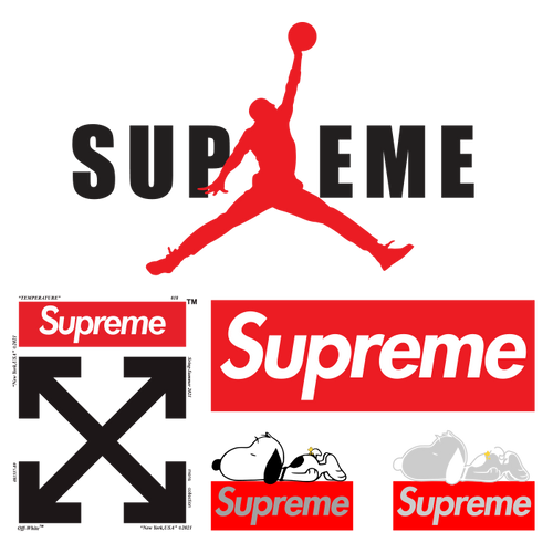SUPREME LOGO SET - SVG, PNG, EPS, and AI Formats | 77SVG