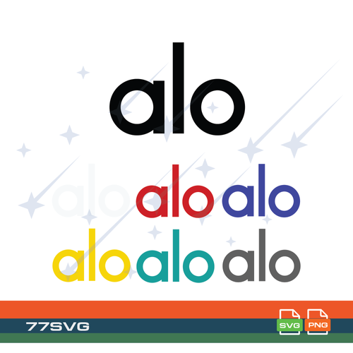 alo SVG and PNG Files - alo SVG - alo PNG - alo LOGO | 77SVG