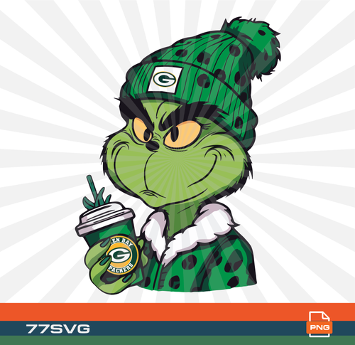 GRINCH GREEN BAY PACKERS - GREEN BAY PACKERS PNG - GRINCH PNG - NFL PNG ...
