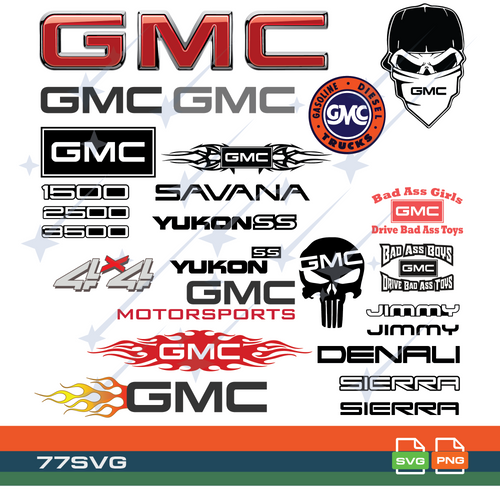 GMC SVG - GMC PNG - GMC LOGO | 77SVG