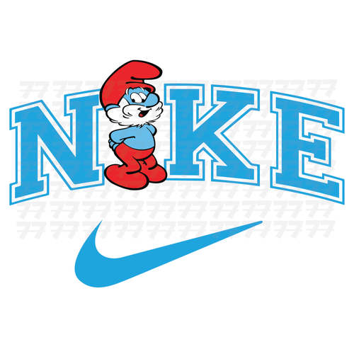NIKE PAPA SMURF - SVG and PNG - SMURFS SVG | 77SVG