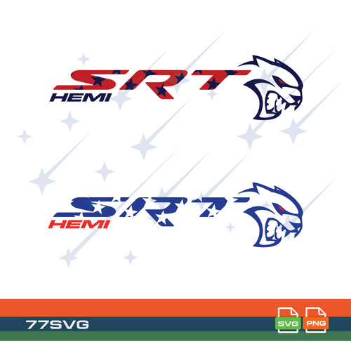 DODGE SVG - DODGE PNG - DODGE STR - SRT SVG - SRT PNG | 77SVG