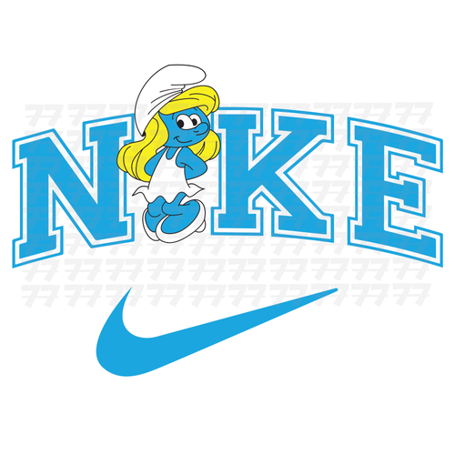 NIKE SMURFETTE - SVG and PNG - SMURFS SVG PNG | 77SVG