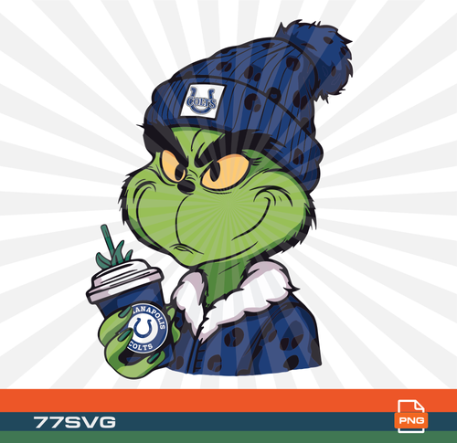 GRINCH INDIANAPOLIS COLTS - INDIANAPOLIS COLT PNG - GRINCH PNG - NFL ...