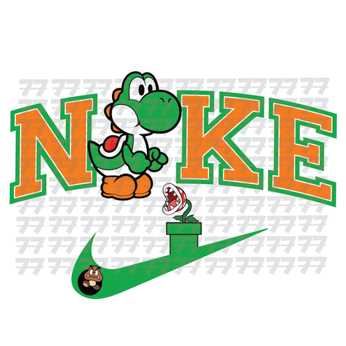 NIKE YOSHI SVG - NIKE MARIO SVG - MARIO PNG | 77SVG
