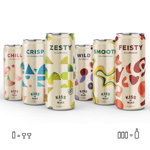 MIXED CANS KISS OF WINE | POLYWINER