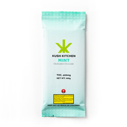Kush Kitchen Mint Dark Chocolate 400 MG | Kush Kitchen Toronto