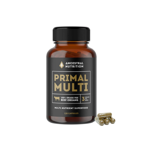 Primal Multi - Grass Fed Beef Organ Capsules - Ancestral Nutrition 120s ...
