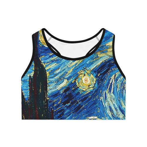 Van Gogh's Starry Night Sports Bra | isomoART